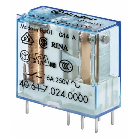 40.61.7.024.0000 RELE FINDER MINI 1 CONTACTO 16A 24VCC